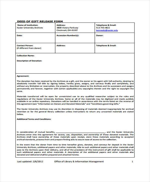FREE 9+ Deed Release Forms in PDF | MS Word