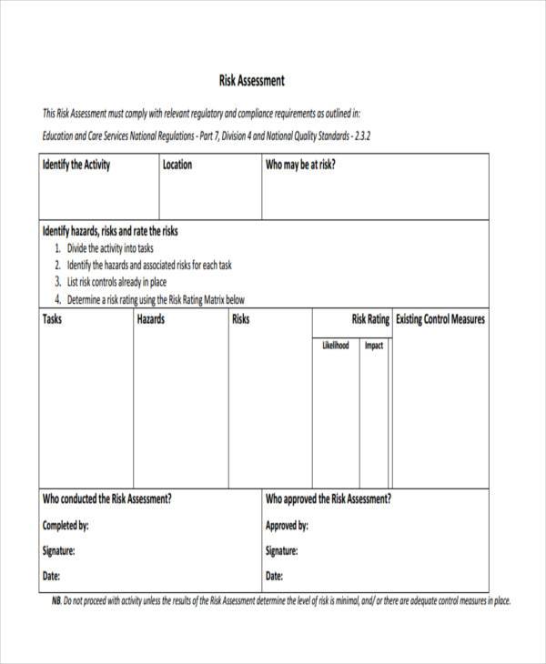 FREE 8+ Education Assessment Form Samples in PDF | MS Word