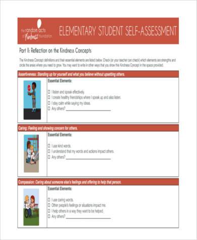 FREE 8+ Sample Student Self-Assessment Forms in PDF | MS Word