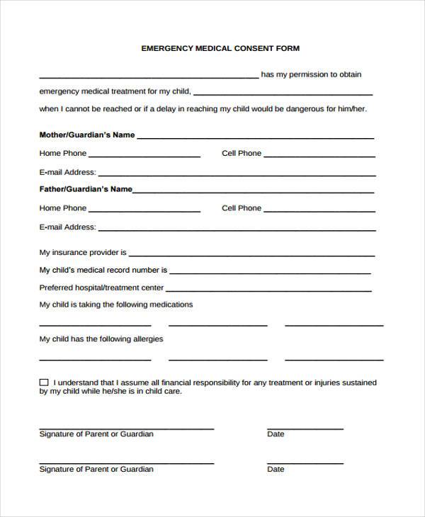FREE 40+ Sample Consent Forms in PDF