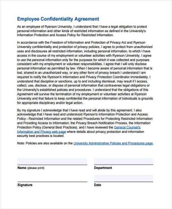 FREE 9+ Confidentiality Agreement Forms in PDF | MS Word