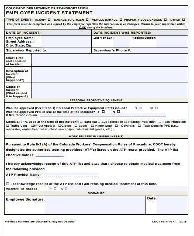 FREE 14+ Employee Statement Form Samples, PDF, MS Word, Google Docs, Excel