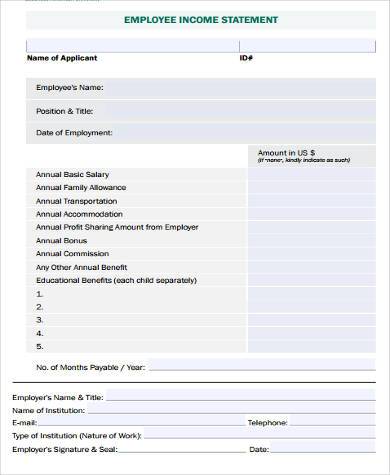 FREE 14+ Employee Statement Form Samples, PDF, MS Word, Google Docs, Excel