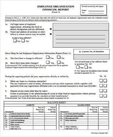 FREE 12+ Financial Report Form Samples, PDF, MS Word, Google Docs