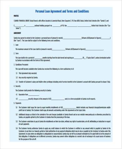 FREE 12+ Employee Loan Agreement Samples, PDF, MS Word, Google Docs