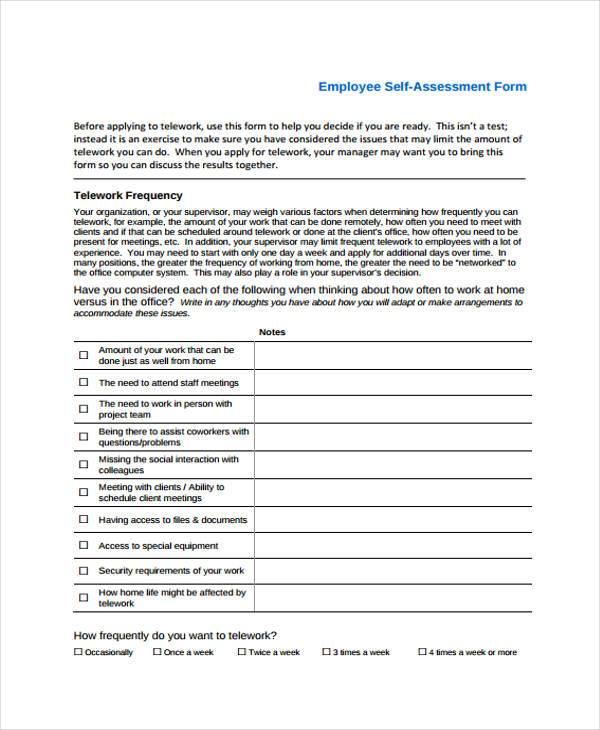 FREE 36+ Assessment Form Samples, PDF, MS Word, Google Docs