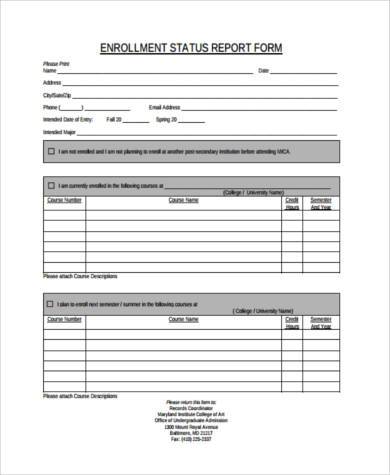 FREE 9+ Sample Status Report Forms in PDF | MS Word