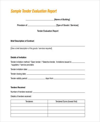 FREE 13+ Evaluation Report Form Samples, PDF, MS Word, Google Docs