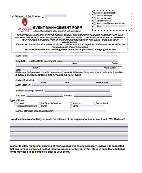 FREE 7+ Sample Management Risk Assessment Forms in PDF | MS Word