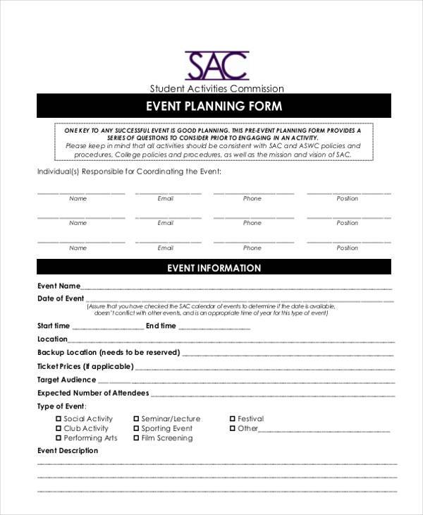 Free Event Planner Contract Template Database