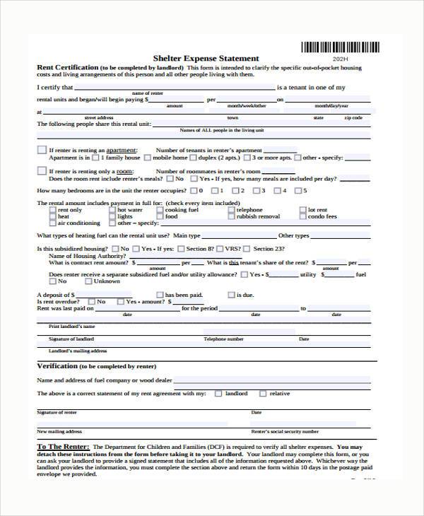 FREE 7+ Sample Expense Statement Forms in PDF | MS Word