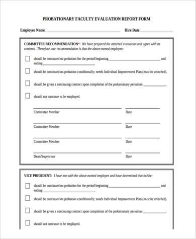 FREE 13+ Evaluation Report Form Samples, PDF, MS Word, Google Docs