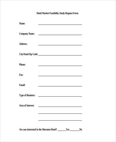 FREE 7+ Sample Feasibility Request Forms in PDF | MS Word