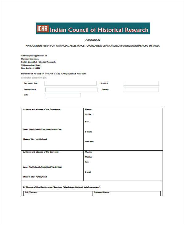 FREE 15+ Seminar Proposal Form Samples, PDF, MS Word, Google Docs