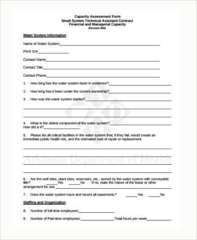 FREE 11+ Sample Financial Assessment Forms in PDF | MS Word | Excel