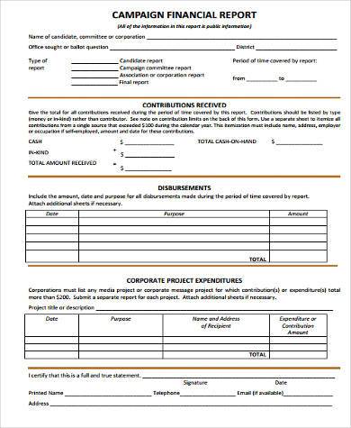 FREE 12+ Financial Report Form Samples, PDF, MS Word, Google Docs