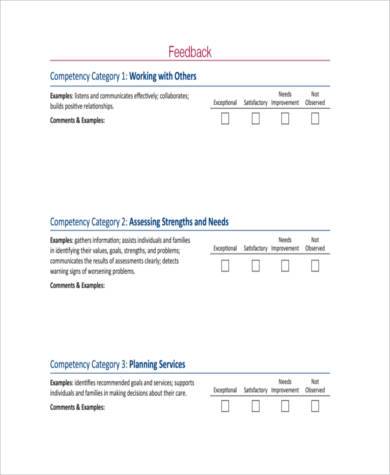 FREE 8+ Sample Appraisal Feedback Forms in PDF | MS Word