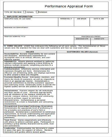 FREE 6+ Sample Customer Appraisal Forms in PDF | MS Word