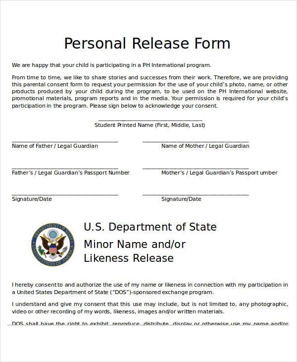 FREE 39+ Sample Release Forms in MS Word