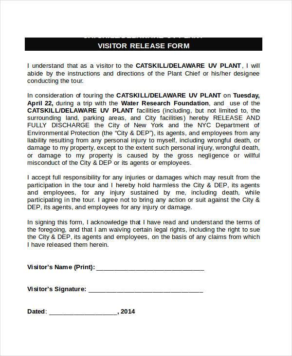 FREE 39+ Sample Release Forms in MS Word