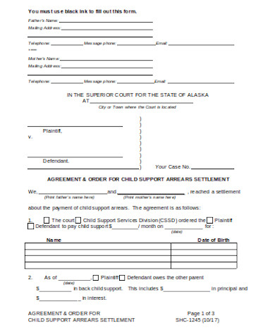 FREE 8+ Child Support Agreement Forms in PDF | MS Word