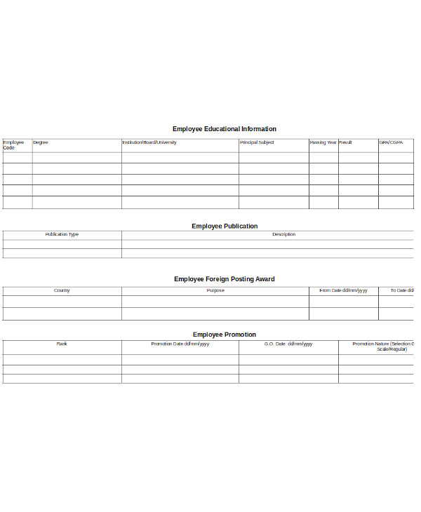 FREE 13+ Employee Promotion Form Samples, PDF, MS Word, Google Docs, Excel