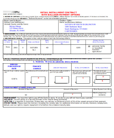 FREE 8+ Installment Contract Forms in PDF | MS Word