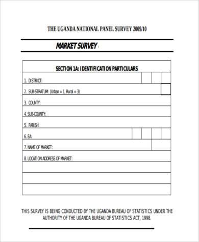 FREE 12+ Market Survey Form Samples, PDF, MS Word, Google Docs