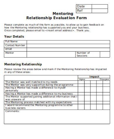 FREE 7+ Sample Relationship Evaluation Forms in PDF | MS Word