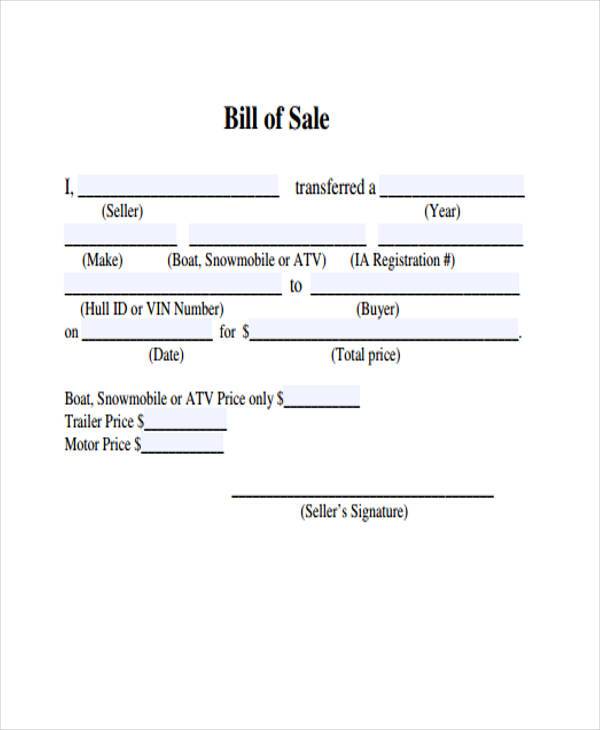 Free Printable Bill Of Sale For Atv Printable Word Searches