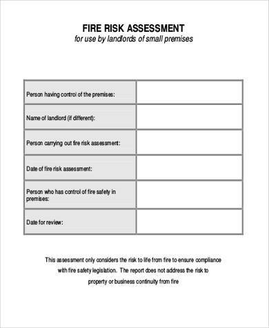 FREE 32+ Sample Risk Assessment Forms in PDF | MS Word | MS Excel