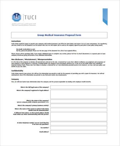 FREE 9+ Sample Medical Proposal Forms in PDF | MS Word | Excel