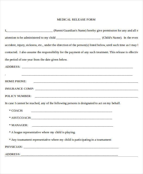 FREE 41+ Release Form Samples, PDF, MS Word, Google Docs