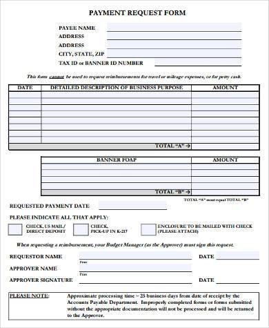 FREE 12+ Payment Request Form Samples, PDF, MS Word, Google Docs, Excel
