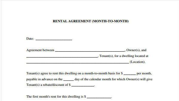 FREE 8 Generic Rental Agreement Forms In PDF MS Word