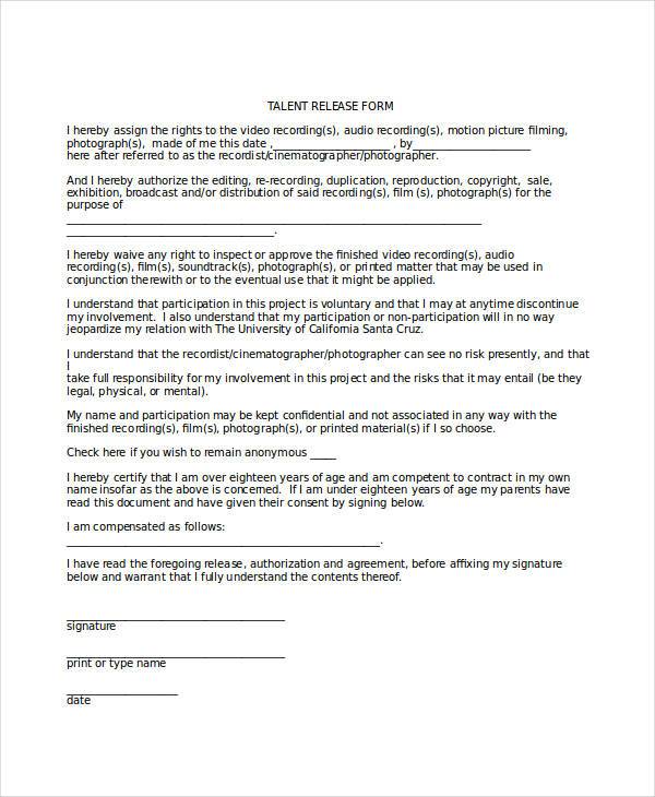 FREE 41+ Release Form Samples, PDF, MS Word, Google Docs