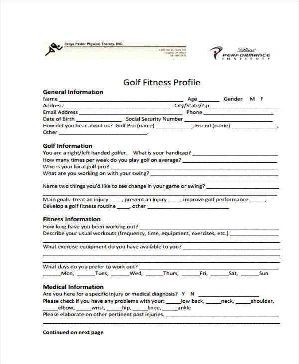 FREE 8+ Sample Fitness Evaluation Forms in PDF | MS Word