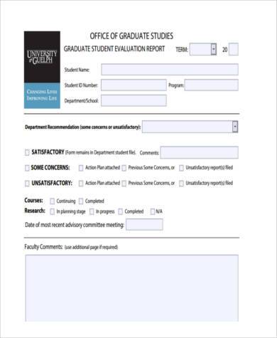 FREE 13+ Evaluation Report Form Samples, PDF, MS Word, Google Docs