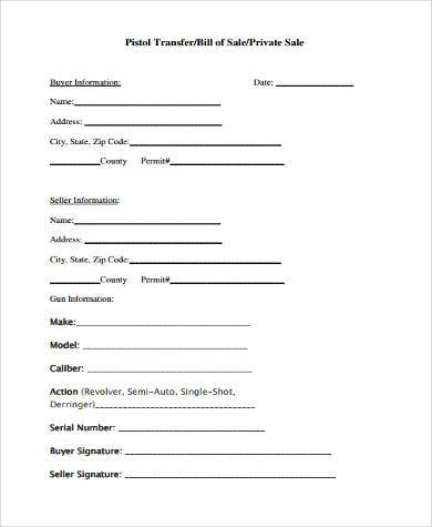 FREE 12+ Gun Ownership Transfer Form Samples, PDF, MS Word, Google Docs