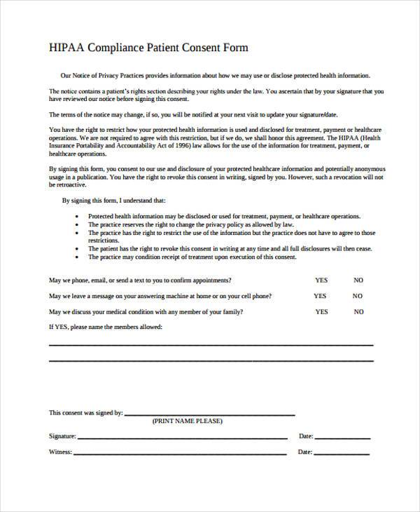 FREE 40+ Sample Consent Forms in PDF