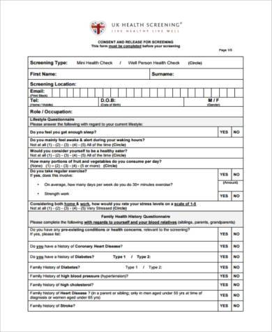 FREE 8+ Sample Health Consent Forms in PDF | MS Word