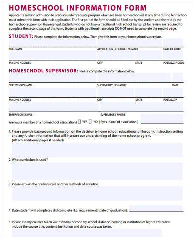 FREE 10+ Sample School Information Forms in PDF | MS Word | Excel