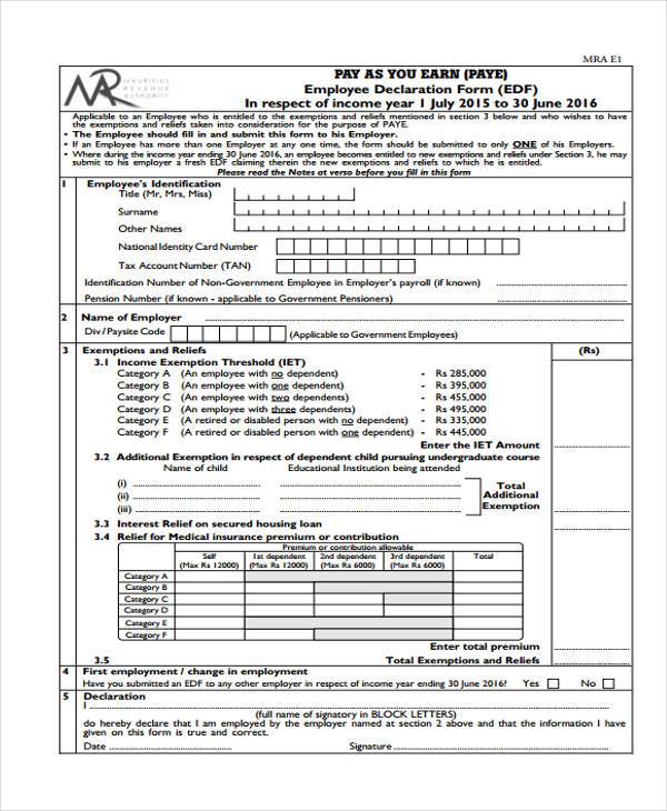 FREE 50+ Employment Forms in PDF | MS Word | Excel