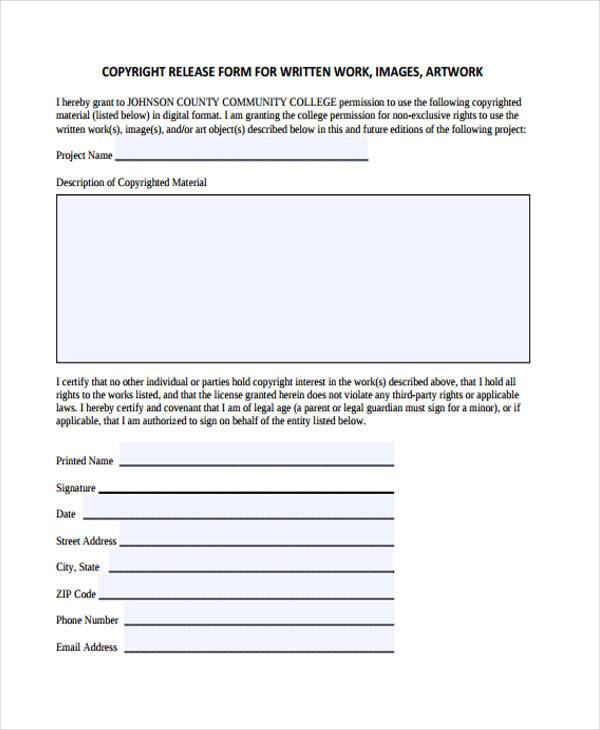 FREE 10+ Image Release Forms in PDF | MS Word | Excel