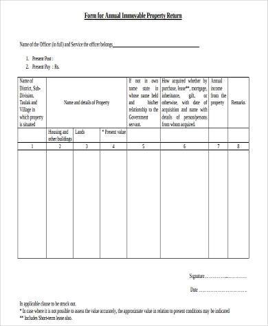 FREE 9+ Sample Property Statement Forms in PDF | MS Word