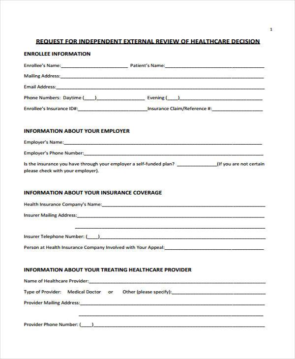 FREE 7+ Sample External Review Forms in PDF | MS Word