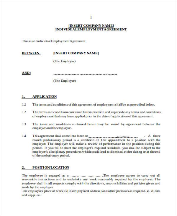 FREE 53+ Employment Form Samples, PDF, MS Word, Google Docs, Excel