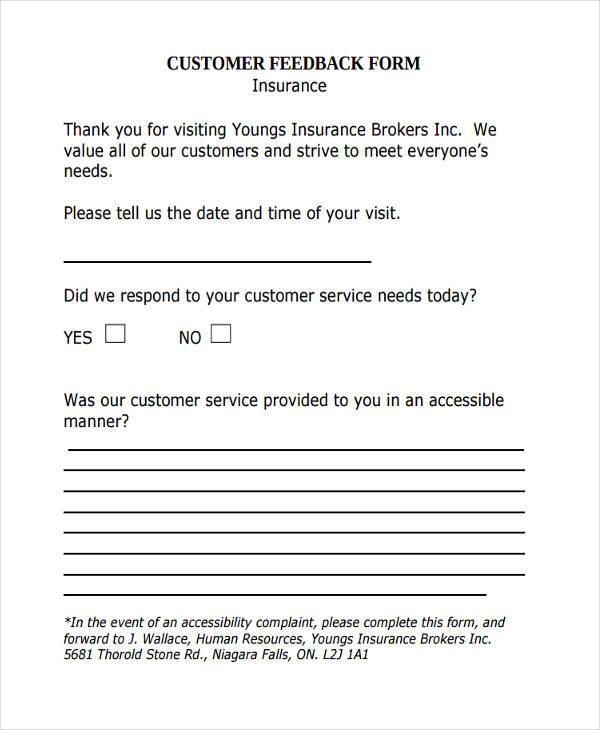 FREE 9+ Sample Product Feedback Forms in PDF | MS Word
