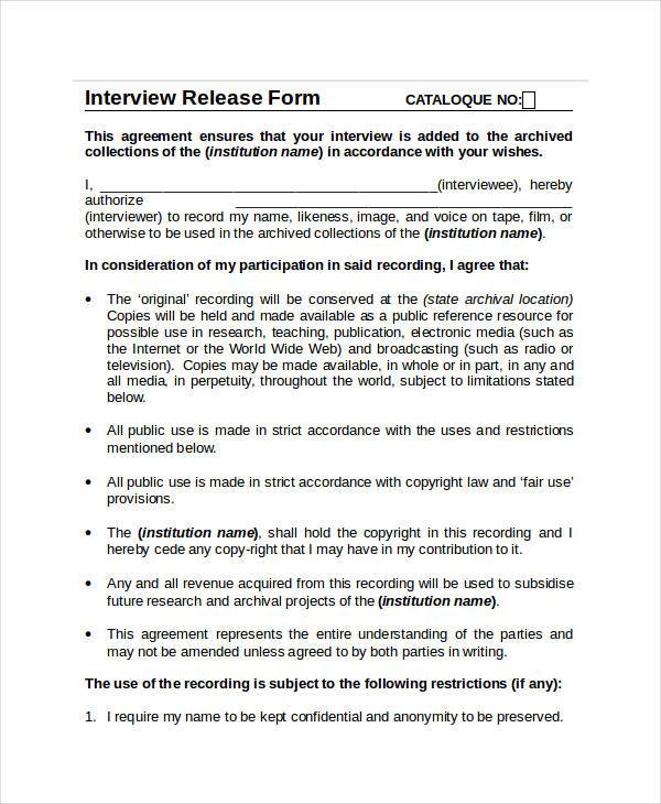FREE 41+ Release Form Samples, PDF, MS Word, Google Docs