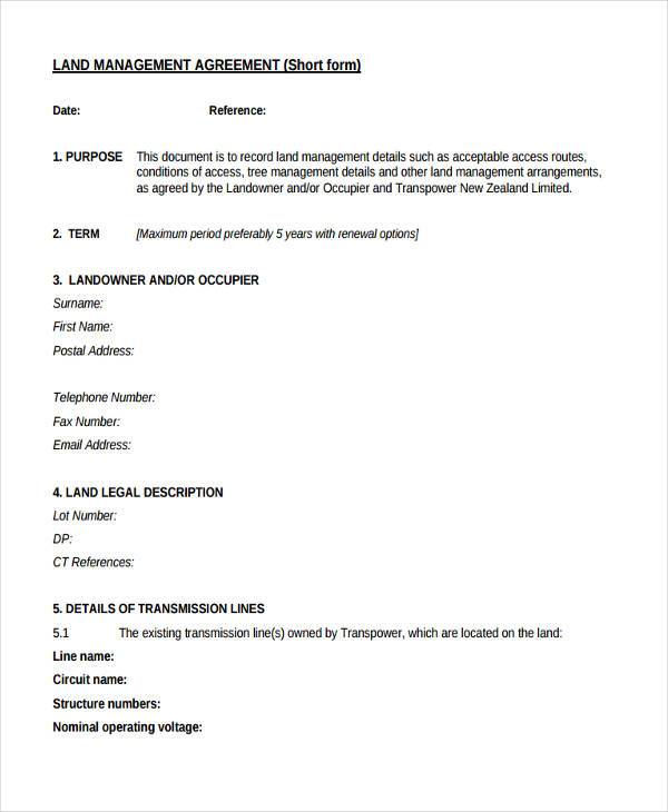 FREE 8+ Sample Management Agreement Forms in PDF | MS Word
